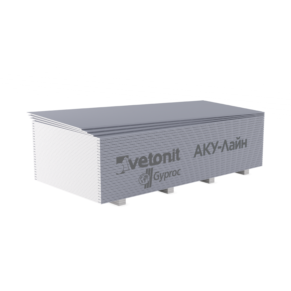 Гипсовая звукоизоляционная плита Vetonit (Gyproc) АКУ-Лайн (aku line)12 ...