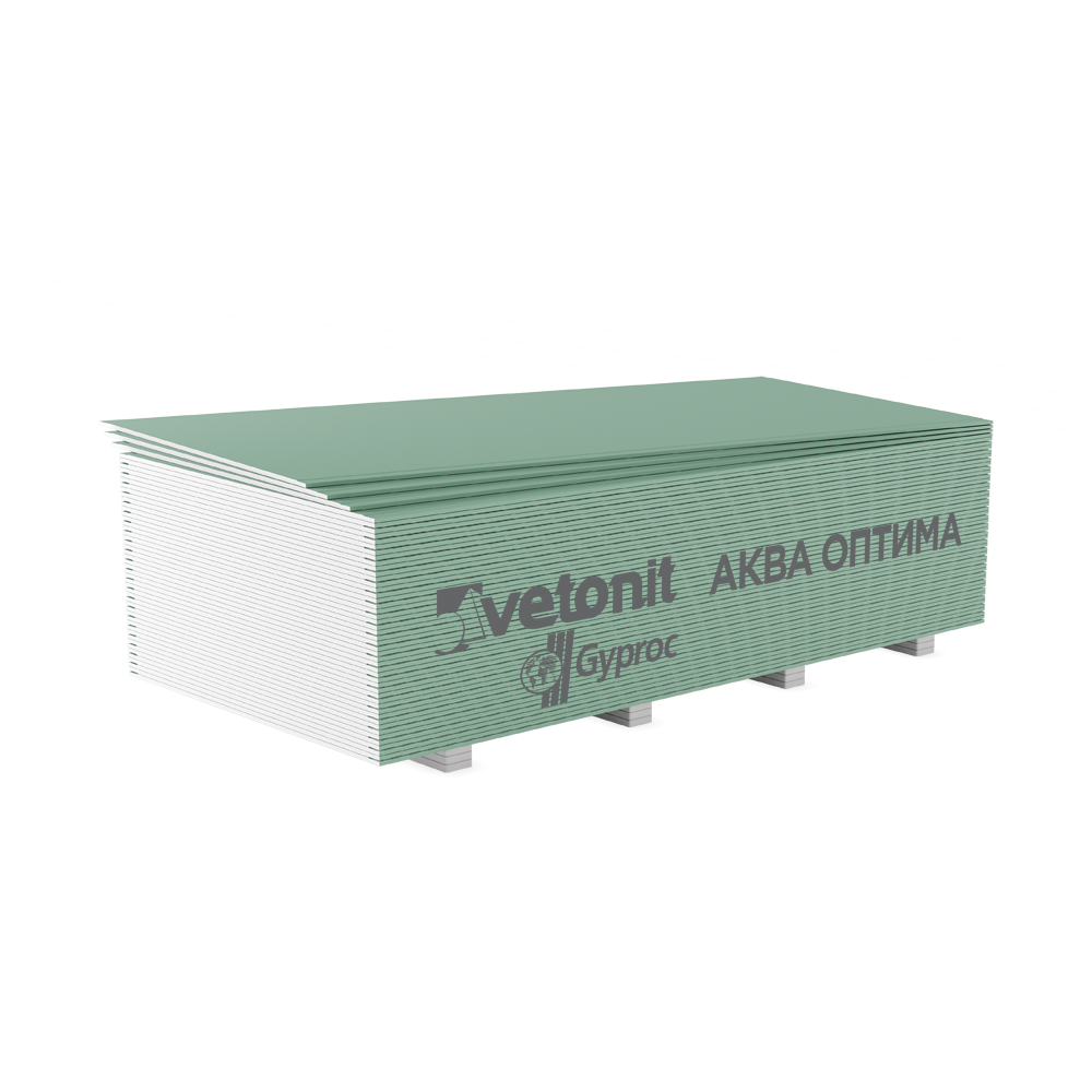 ГСП Аква Оптима 12,5 мм 2500х1200 Гипрок (Ветонит) купить в Москве от ...